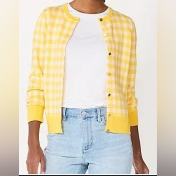 Draper James | Sweaters | Nwt Draper James Gingham Cheerful Preppy ...